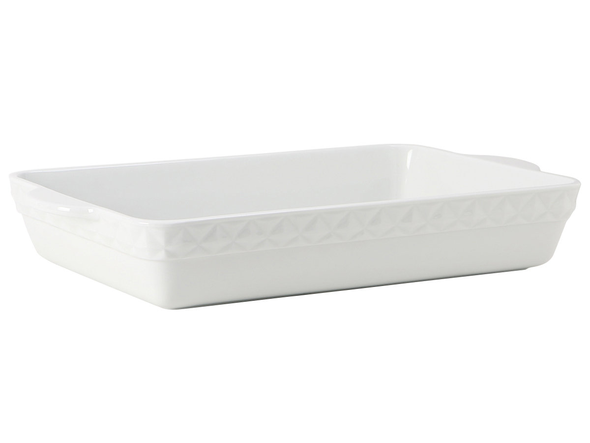Tuxton DisplayTux Casserole Rectangular 6-1/4qt 18-1/2"(16-1/2" w/o handle)x11"x3" | Wayfair